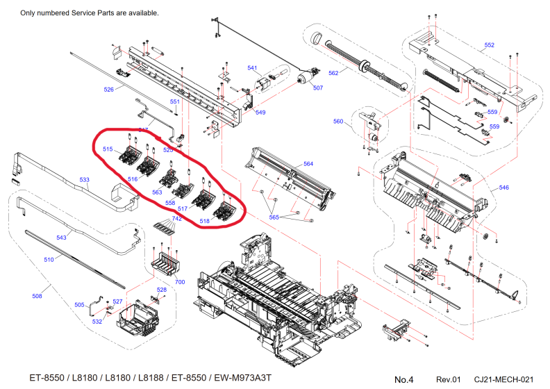 Epson ET-8550 paper jam Error Code 000025 | DPReview Forums