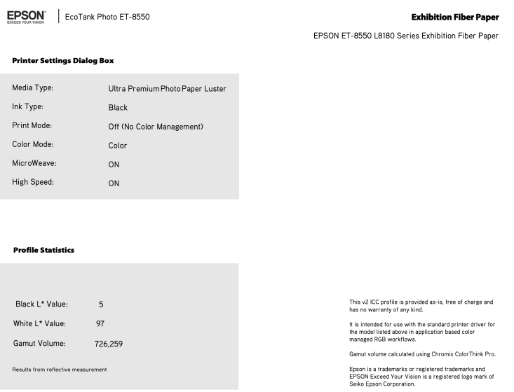 ICC profiles provided by Epson for ET-8550 | DPReview Forums