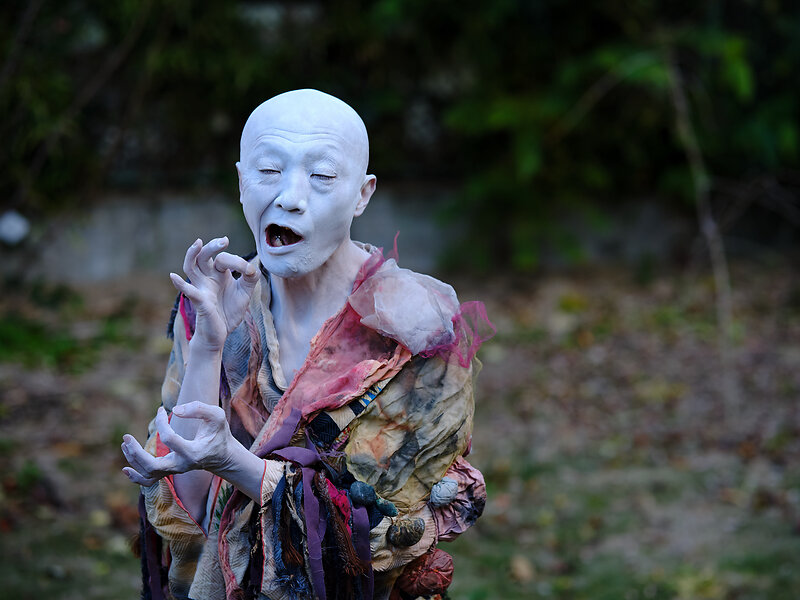 Portraits of a painted man: Japanese Butoh artist Temmetsu - Kyoto ...