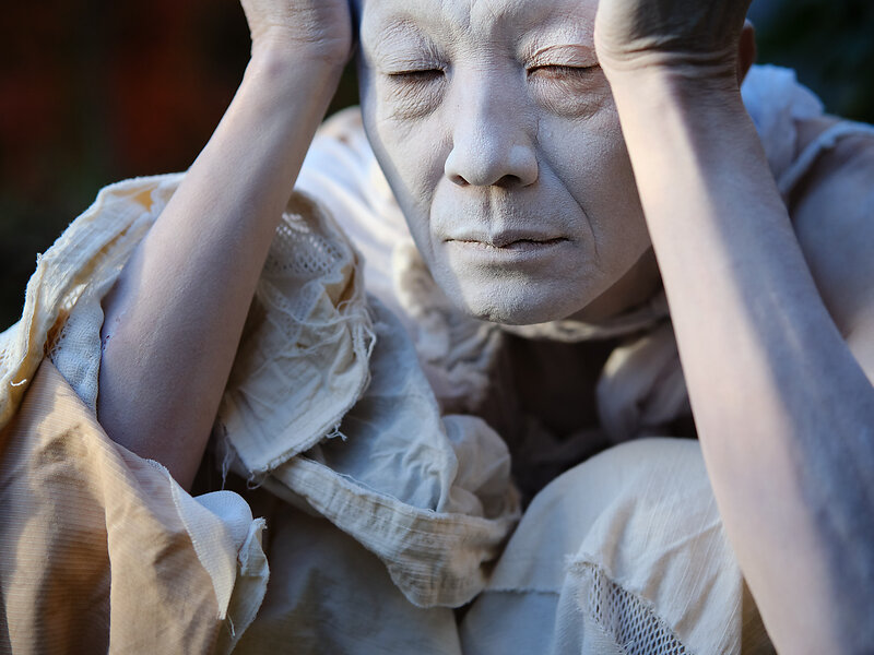 Portraits of a painted man: Japanese Butoh artist Temmetsu - Kyoto ...