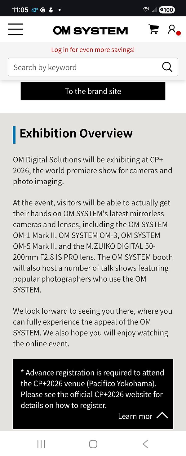 OM System at CP+ | DPReview Forums